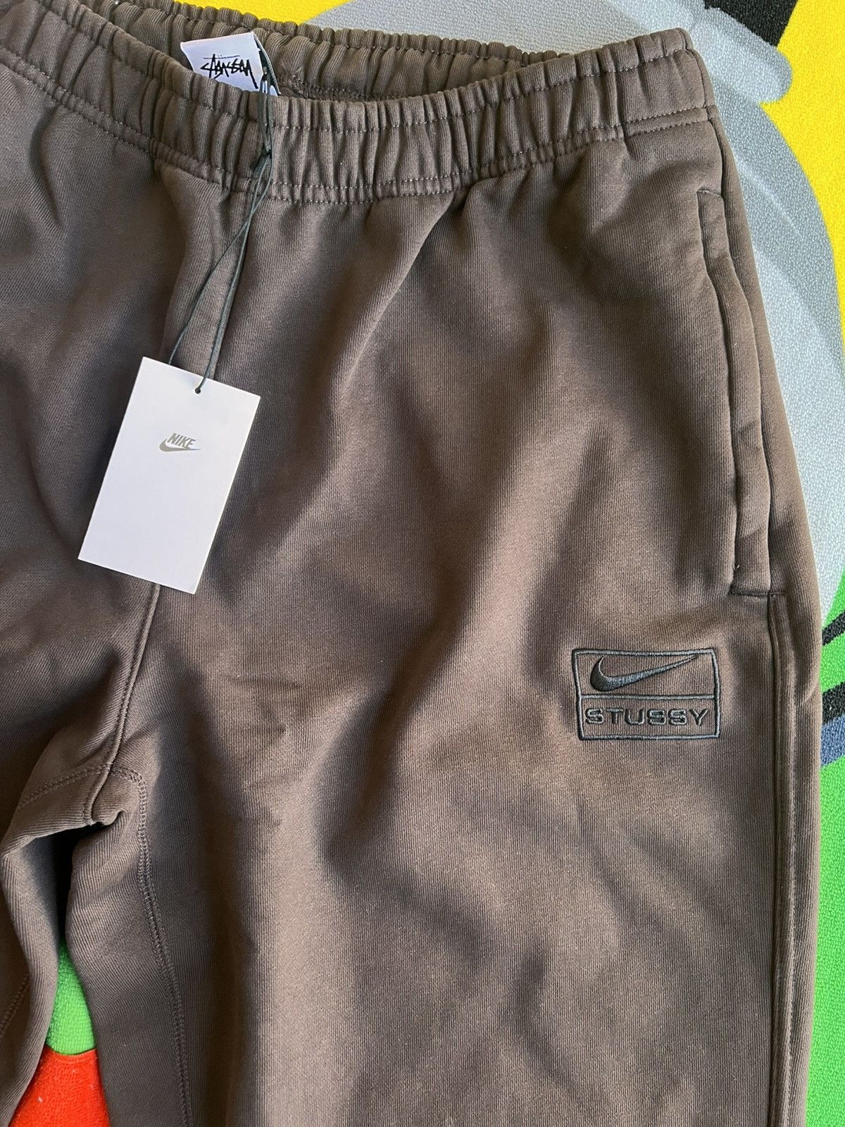 Nike × Stussy M - Nike x Stussy Fleece Sweatpants dark cinder brown ...