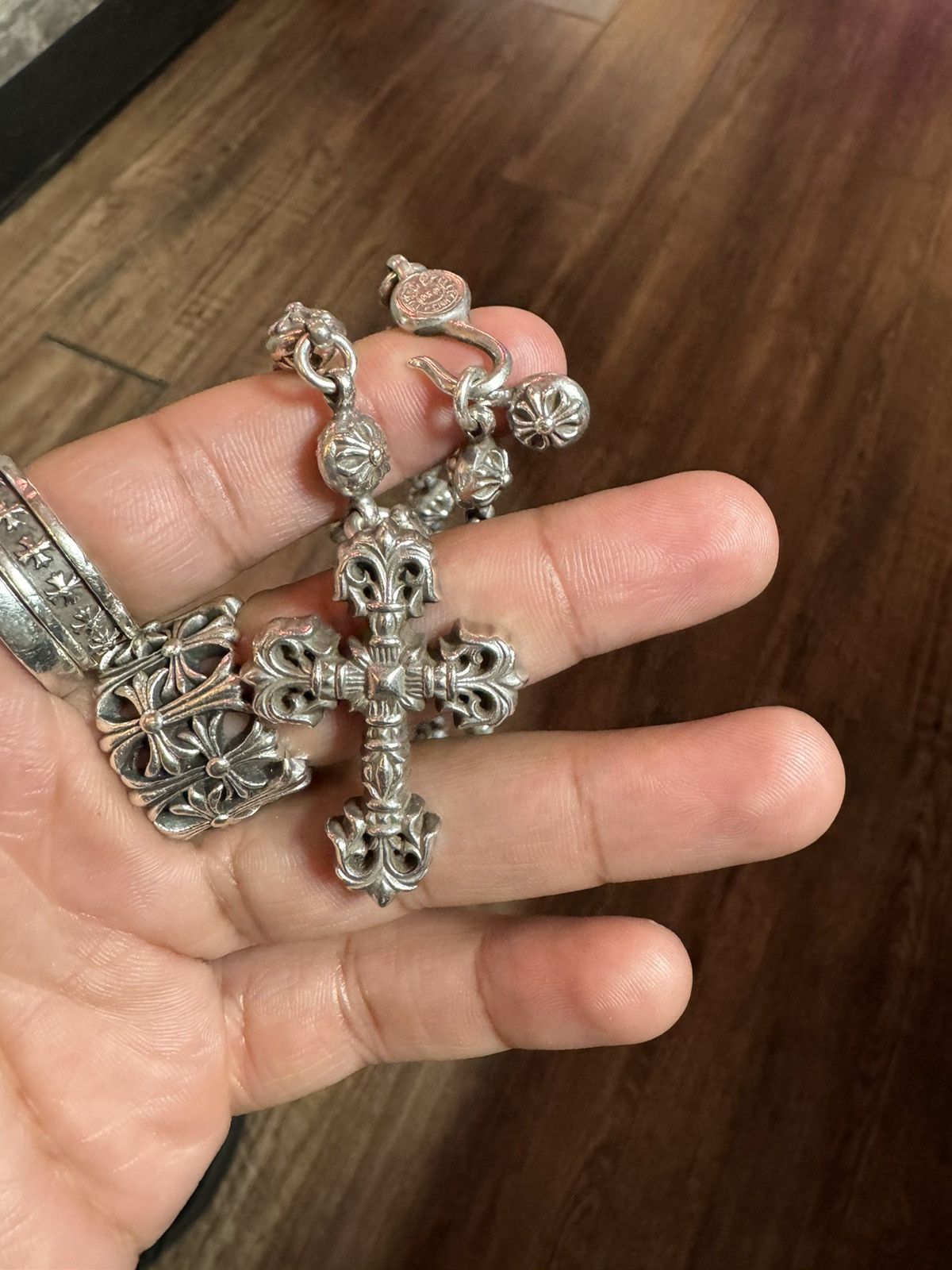 Chrome Hearts Chrome Hearts Filigree cross with cross ball chain | Grailed