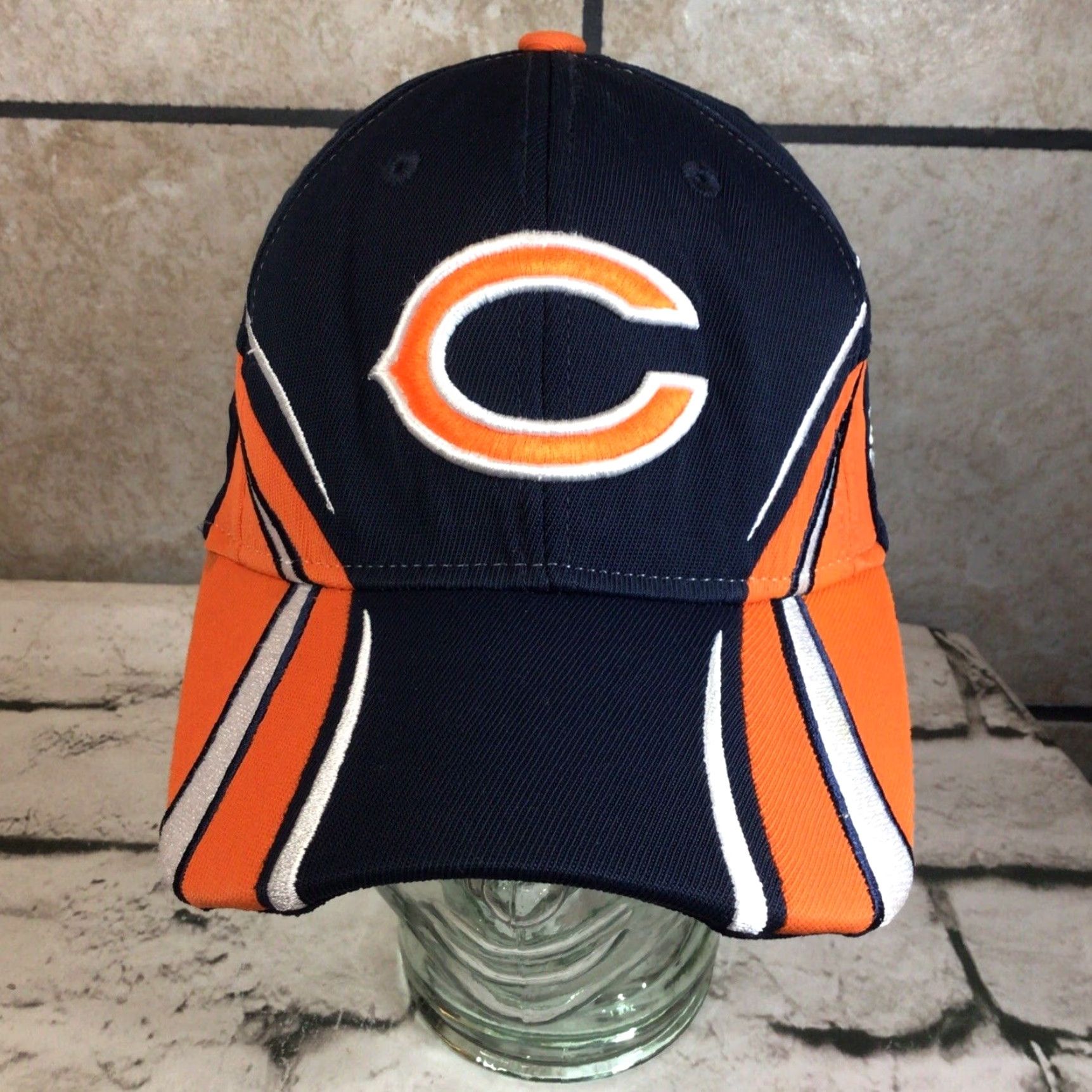 Reebok Chicago Bears NFL Sideline Fitted Ball Cap Official Team Hat For ...