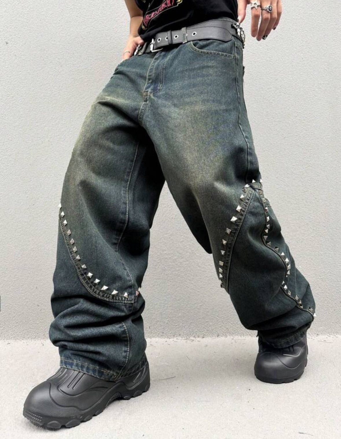 Vintage Denim jeans like thug club style Korean drip opium Rick Owen’s ...