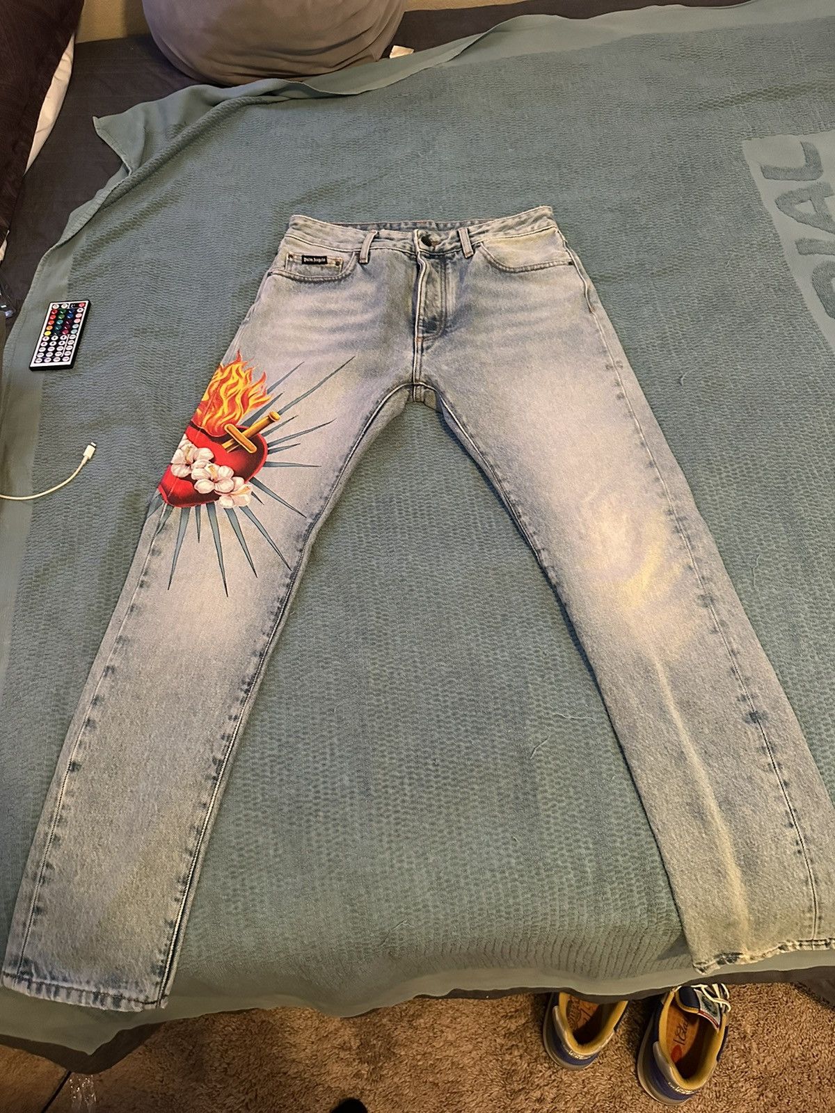 Palm Angels Palm Angels Heart Jeans | Grailed
