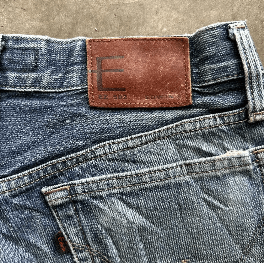 Edwin Vintage E Function Edwin Distressed Jean Faded Denim Pant | Grailed