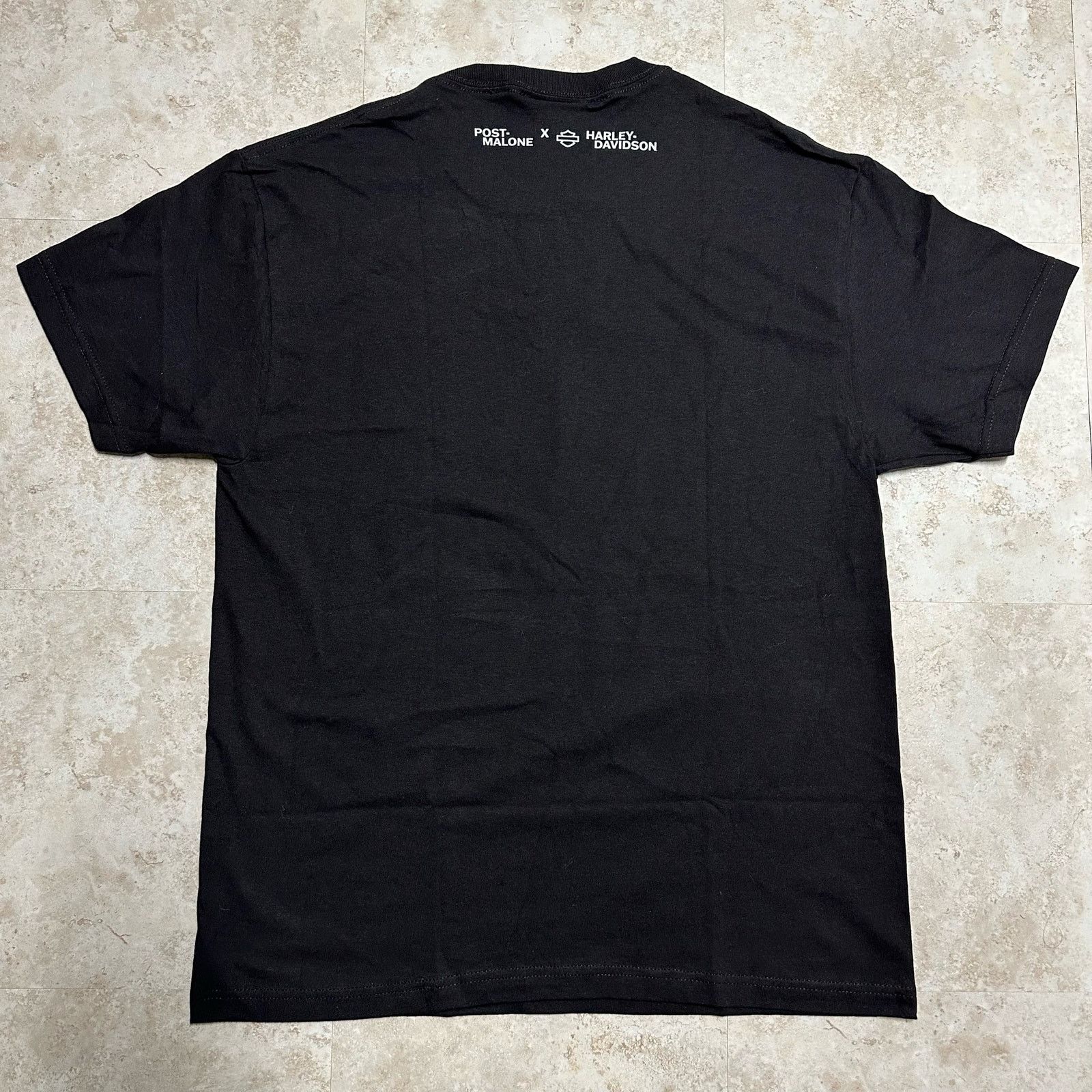 Harley Davidson Post Malone x Harley-Davidson Flaming Bar & Shield T ...