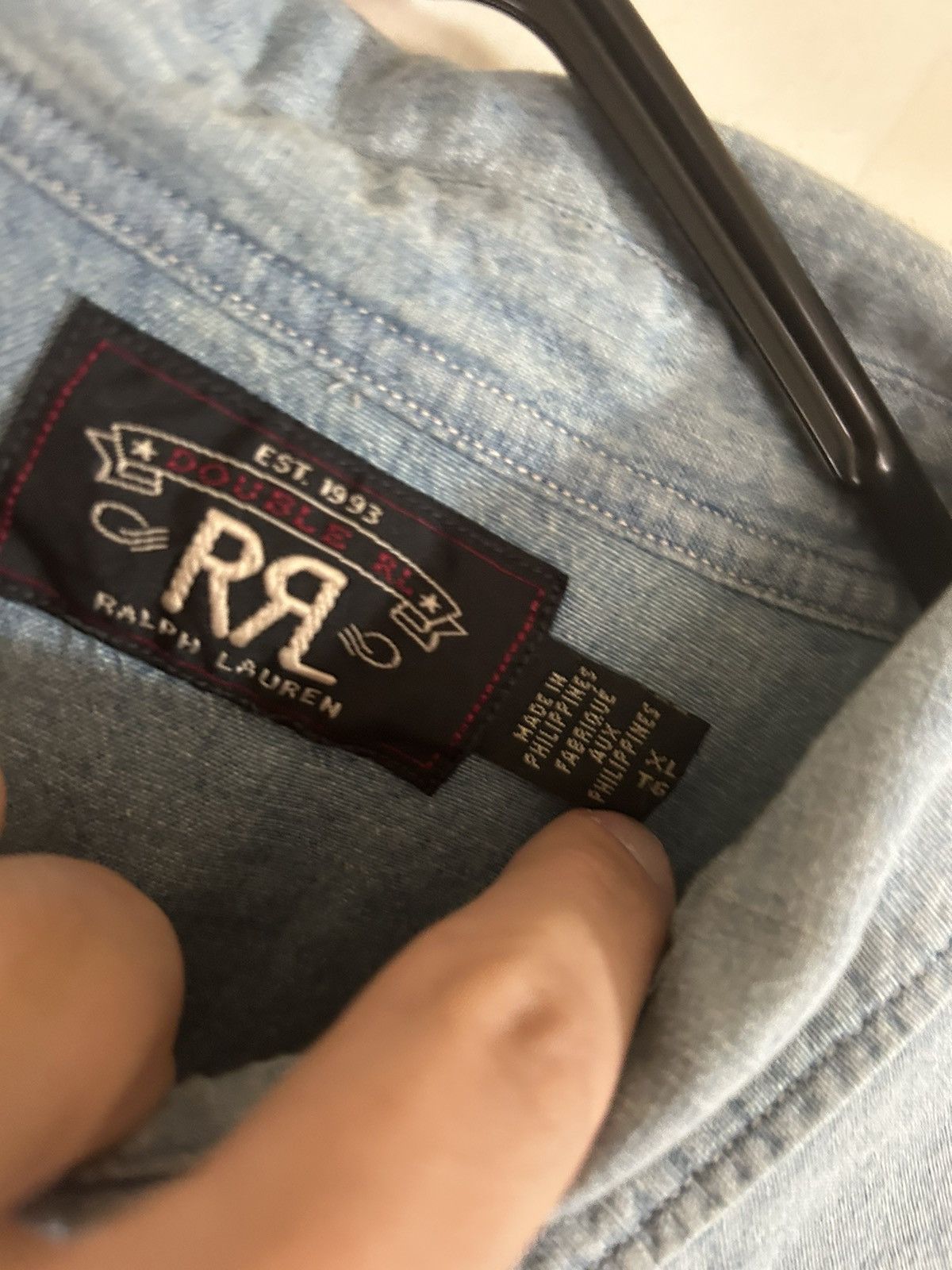 RRL Ralph Lauren RRL Denim Western Shirt | Grailed