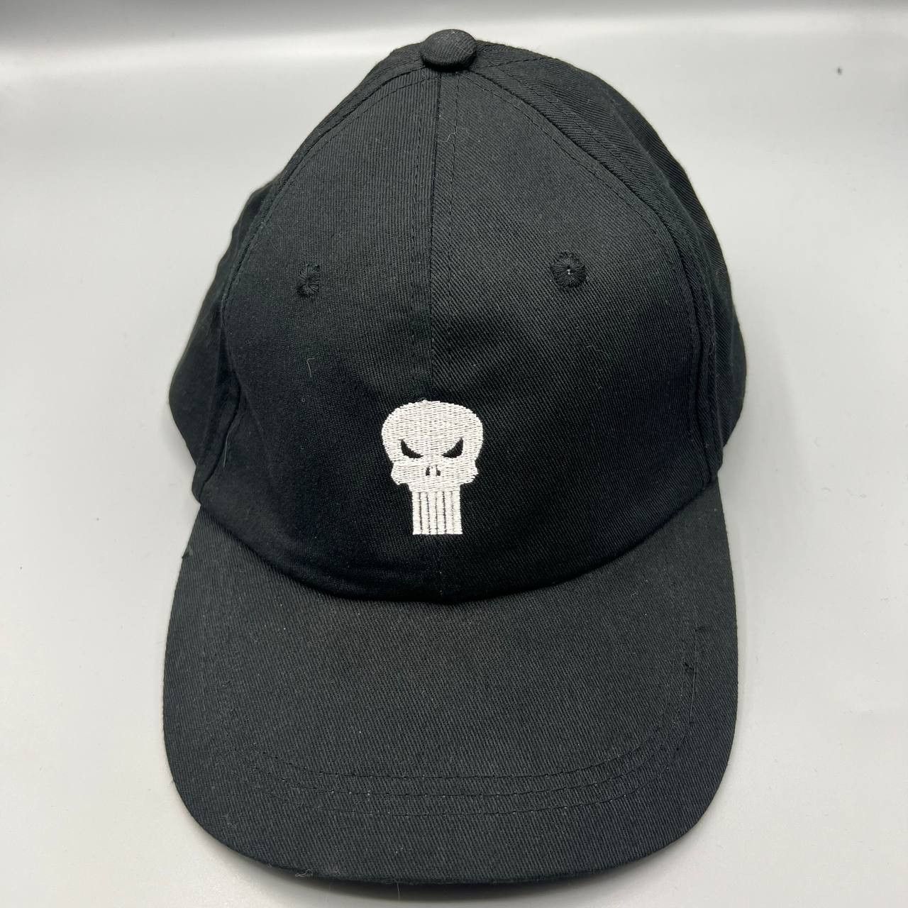 Marvel Comics The Punisher Hat Men Black Skull Logo Marvel Snap Back ...