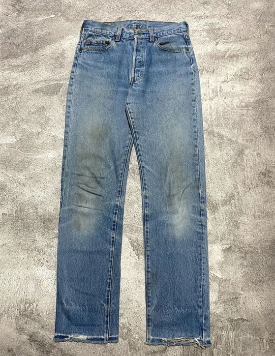 Vintage Vintage Levis 501 distressed blue jeans -1980s | Grailed