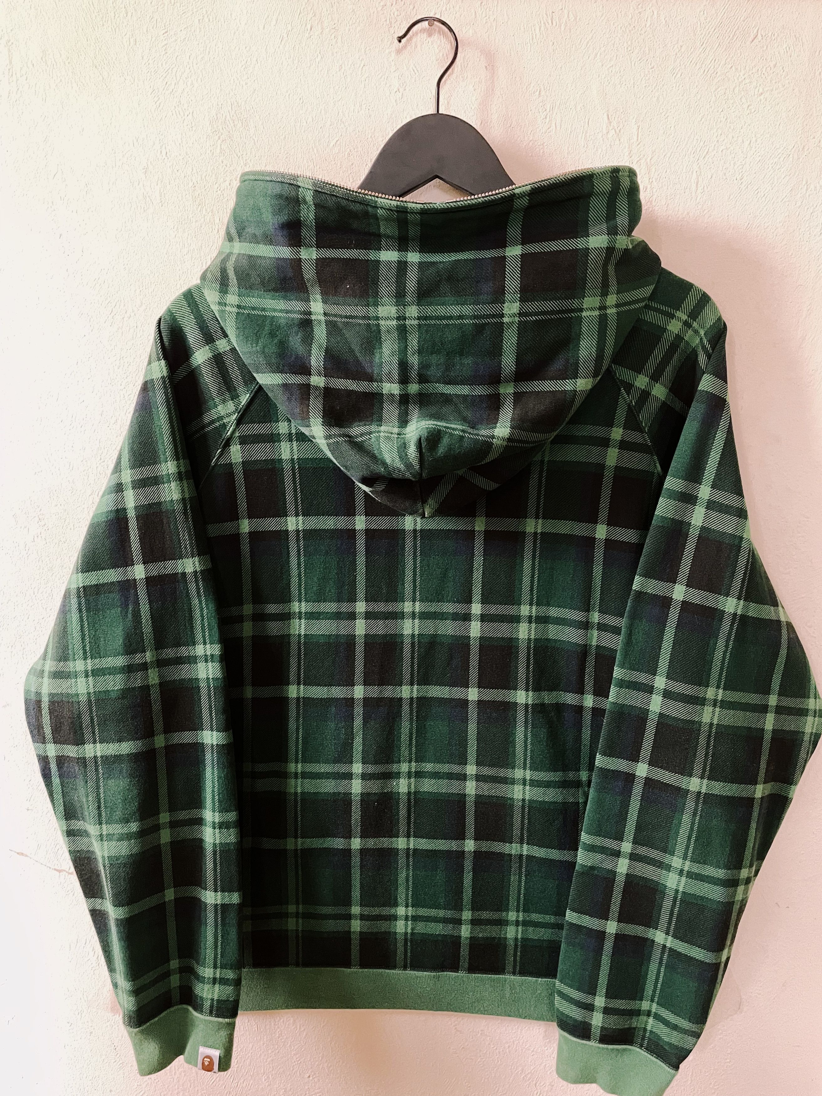 Bape × Vintage Vintage Y2K Bape A Bathing Ape Plaid Check Fullzip ...