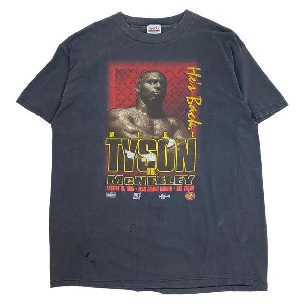 Tultex 1995 MIKE TYSON VS. MCNEELEY T-SHIRT BLACK | Grailed