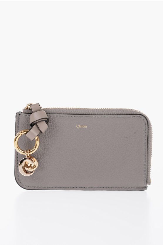 Chloe Textured Leather ALPHABET Card Holder | Grailed