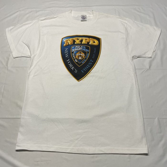 Delta Vintage NYPD T-Shirt Mens Large New York Police Department Badge ...