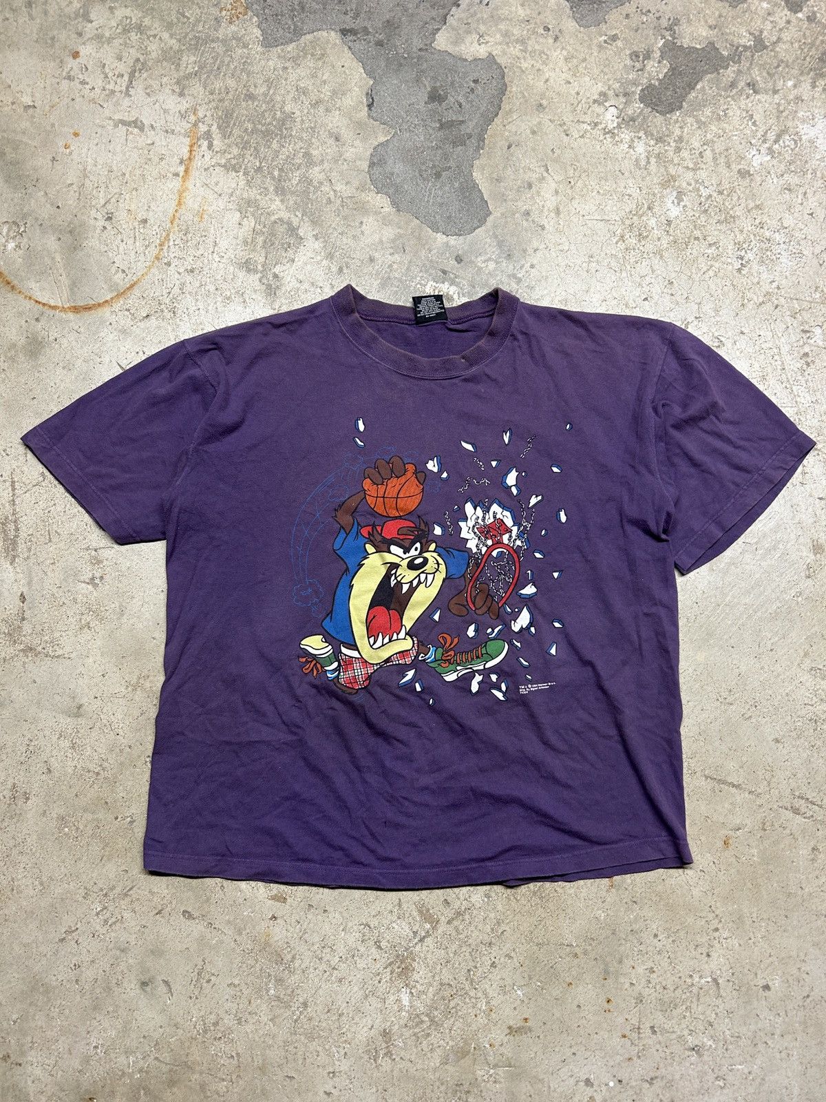 Streetwear × Vintage × Warner Bros Vintage 1994 Looney Tunes TAZ Dunk T ...