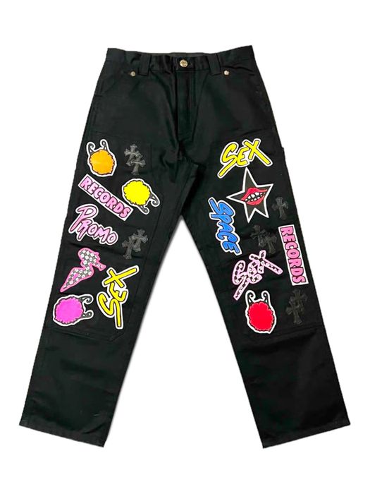 Chrome Hearts Chrome hearts 32 Matty Boy Sex Records Patch Carpenter jeans | Grailed
