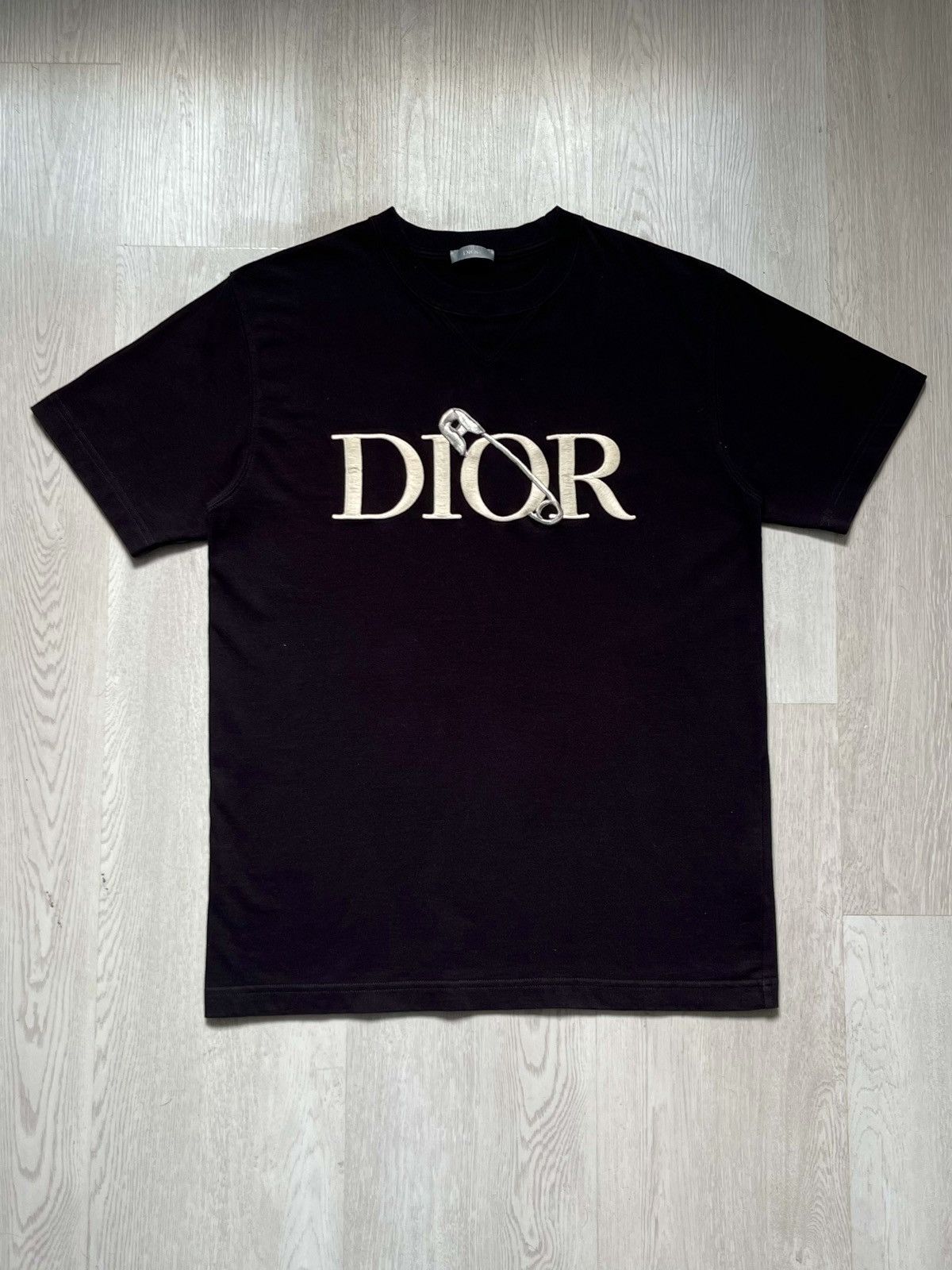 Dior Dior Safety Pin Logo Short Sleeve Shirt | Grailed