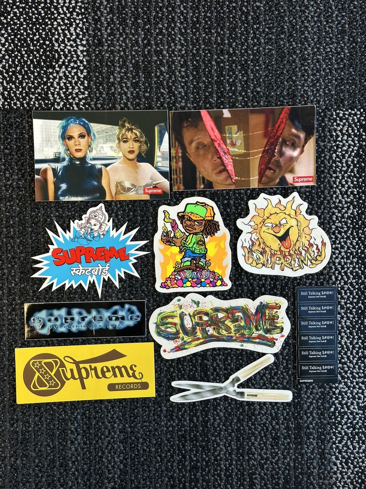 Supreme 10x Supreme Stickers Lot | Grailed