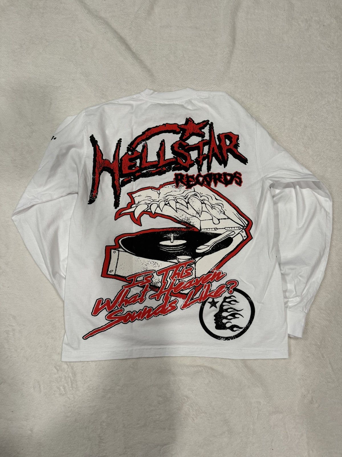 HELLSTAR Hellstar Records Long Sleeve White | Grailed
