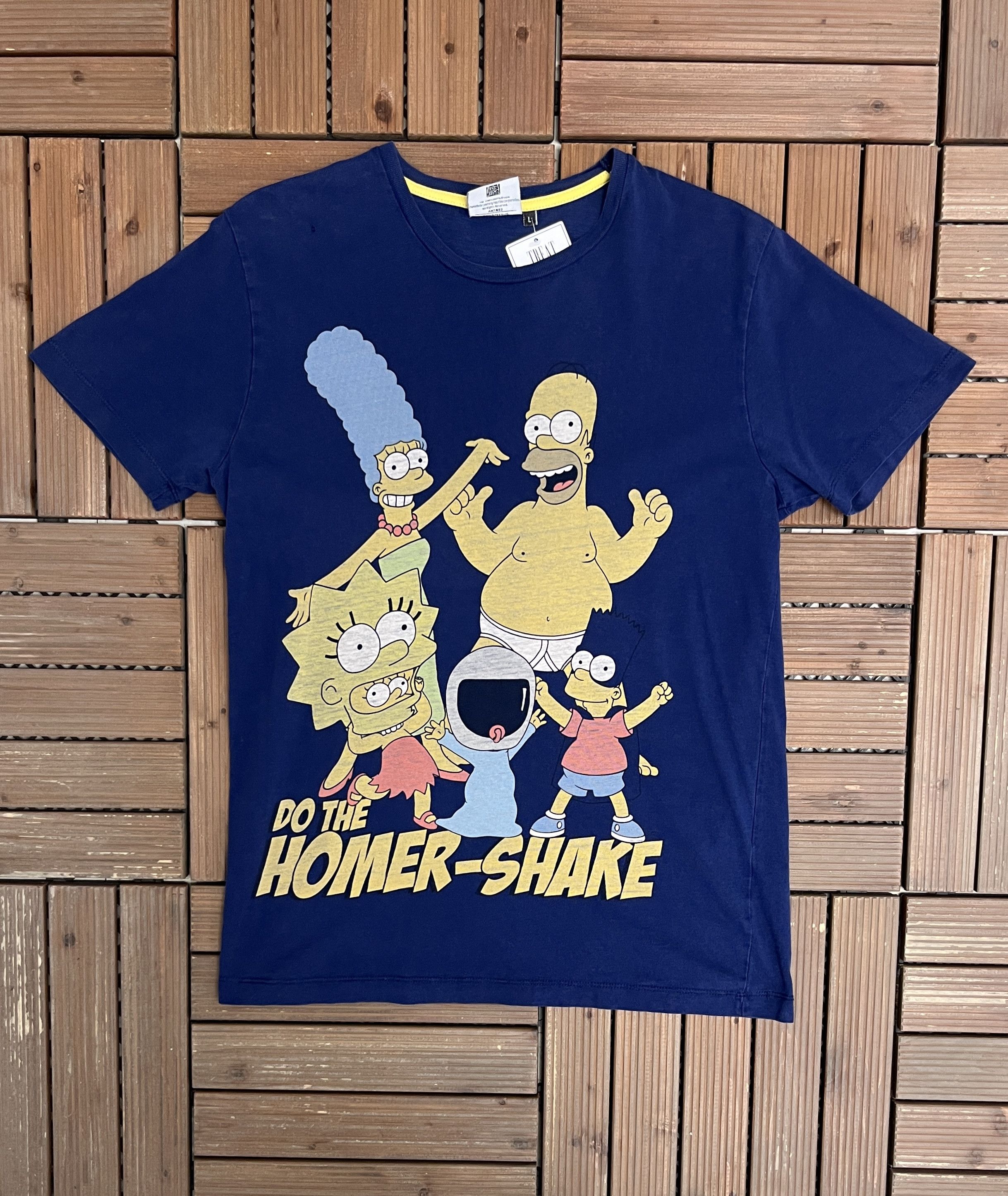 Vintage The Simpsons Do The Homer-Shake Vintage T-Shirt Tee | Grailed