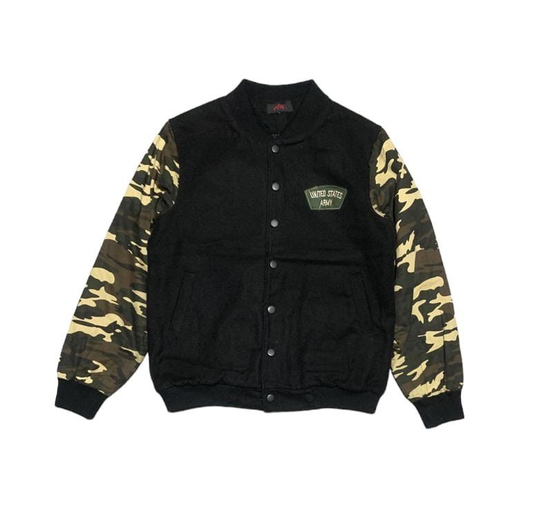 Archival Clothing × Camo × Varsity Jacket Vintage United States Army ...