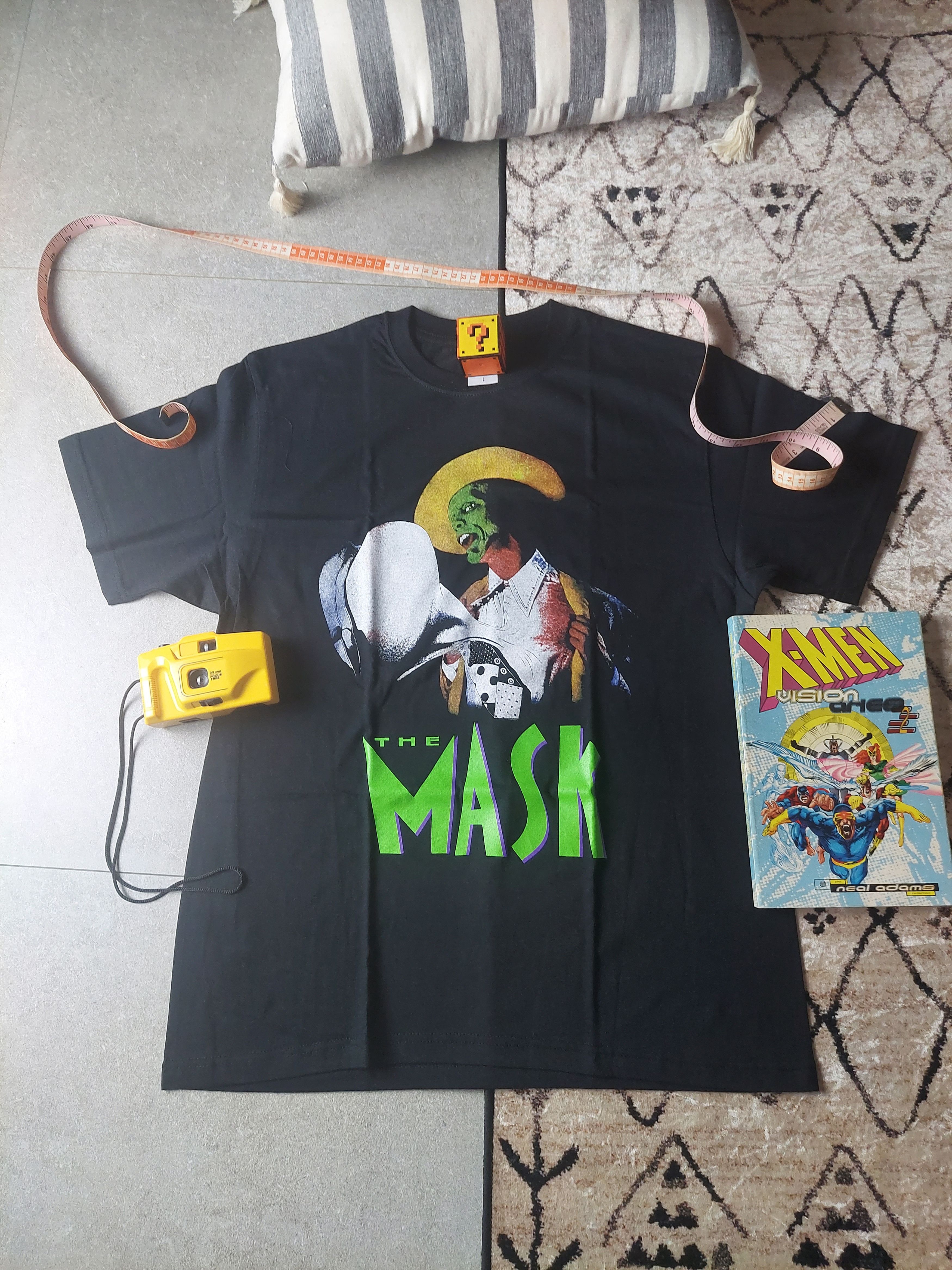 Cult × Movie × Streetwear THE MASK - GIGANTIC HEARTBEAT black tshirt ...