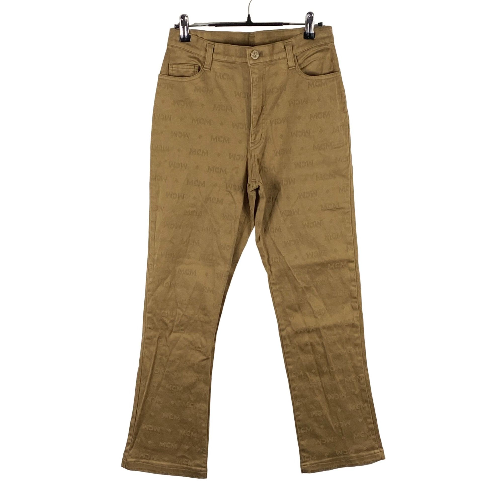 MCM Vintage MCM Legere Monogram Skinny Fit Jeans Pants Brown Siz | Grailed
