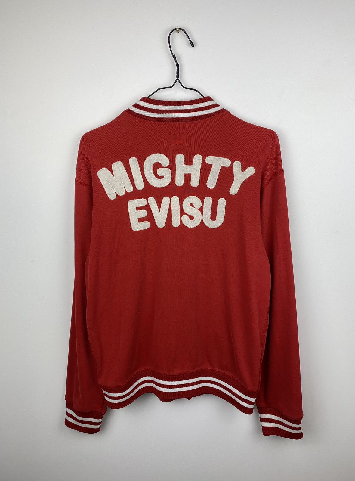 Evisu Mighty Evisu Varsity Bomber Zip Jacket y2k | Grailed