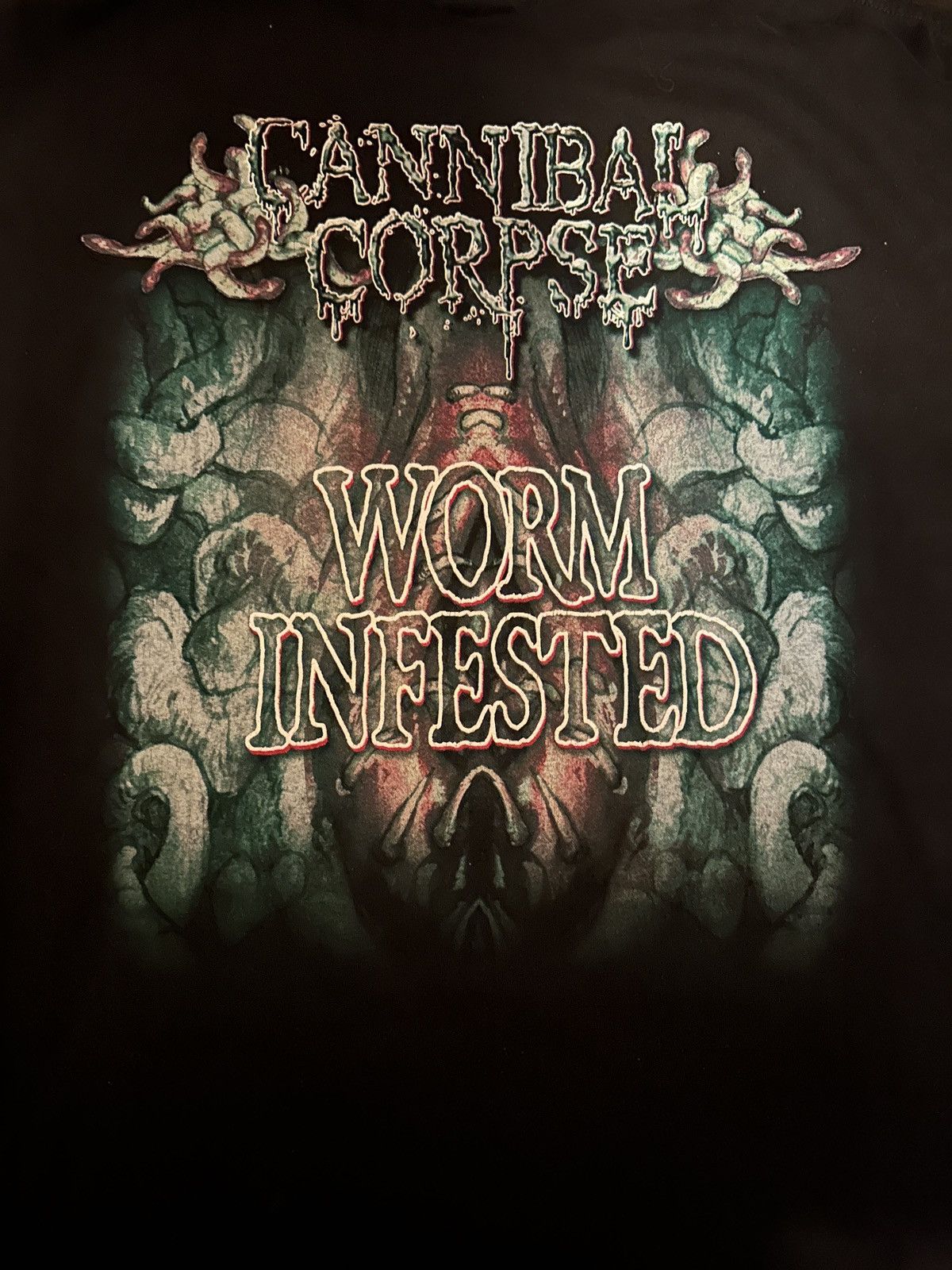 Band Tees Vintage 2002 Cannibal Corpse Worm Infested | Grailed