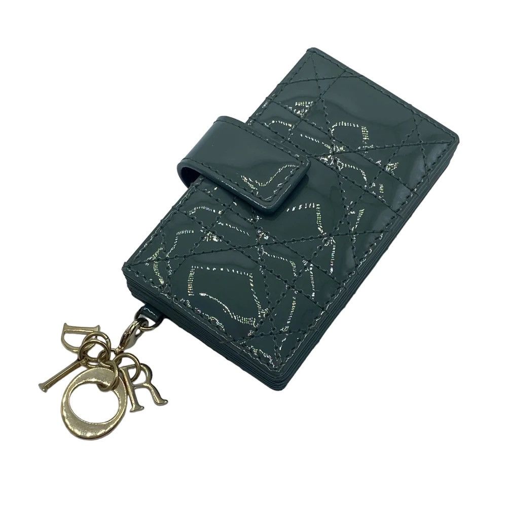 Dior DIOR LADY DIOR MONEY CASE IN KHAKI LACK | Grailed