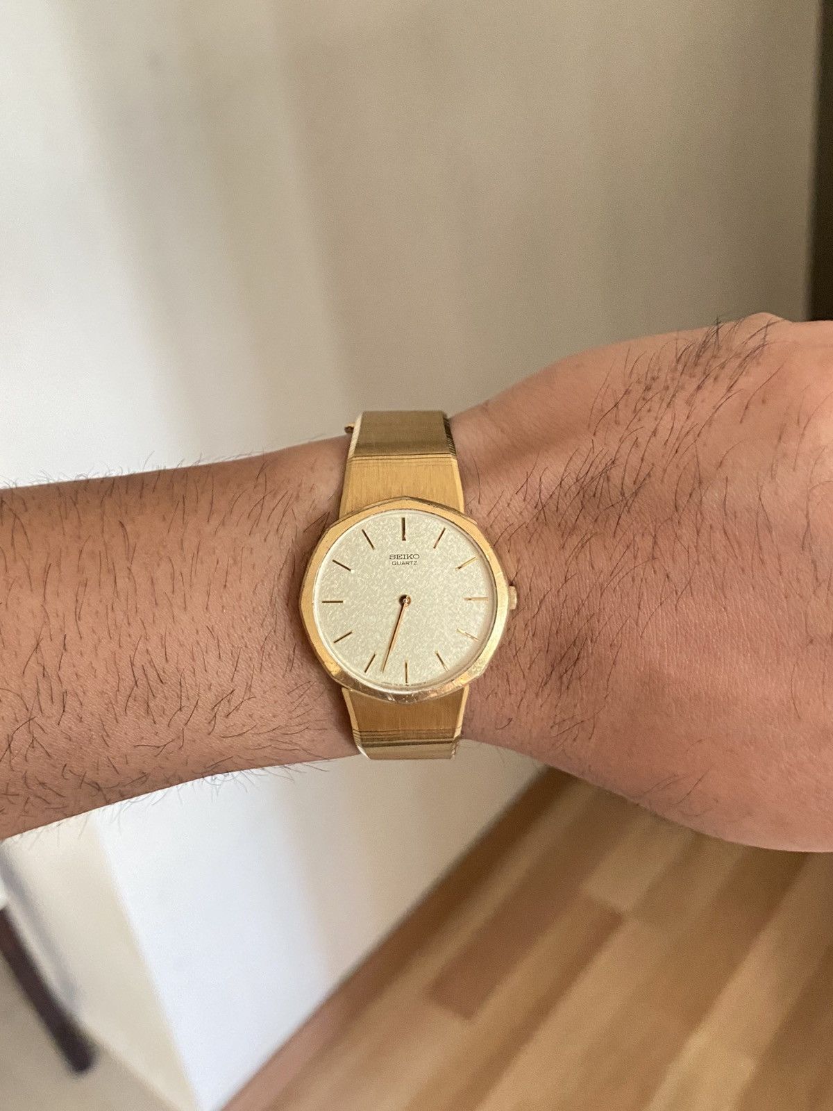 Japanese Brand × Seiko × Vintage Rare Vintage Seiko Octagonal Gold 7430 ...