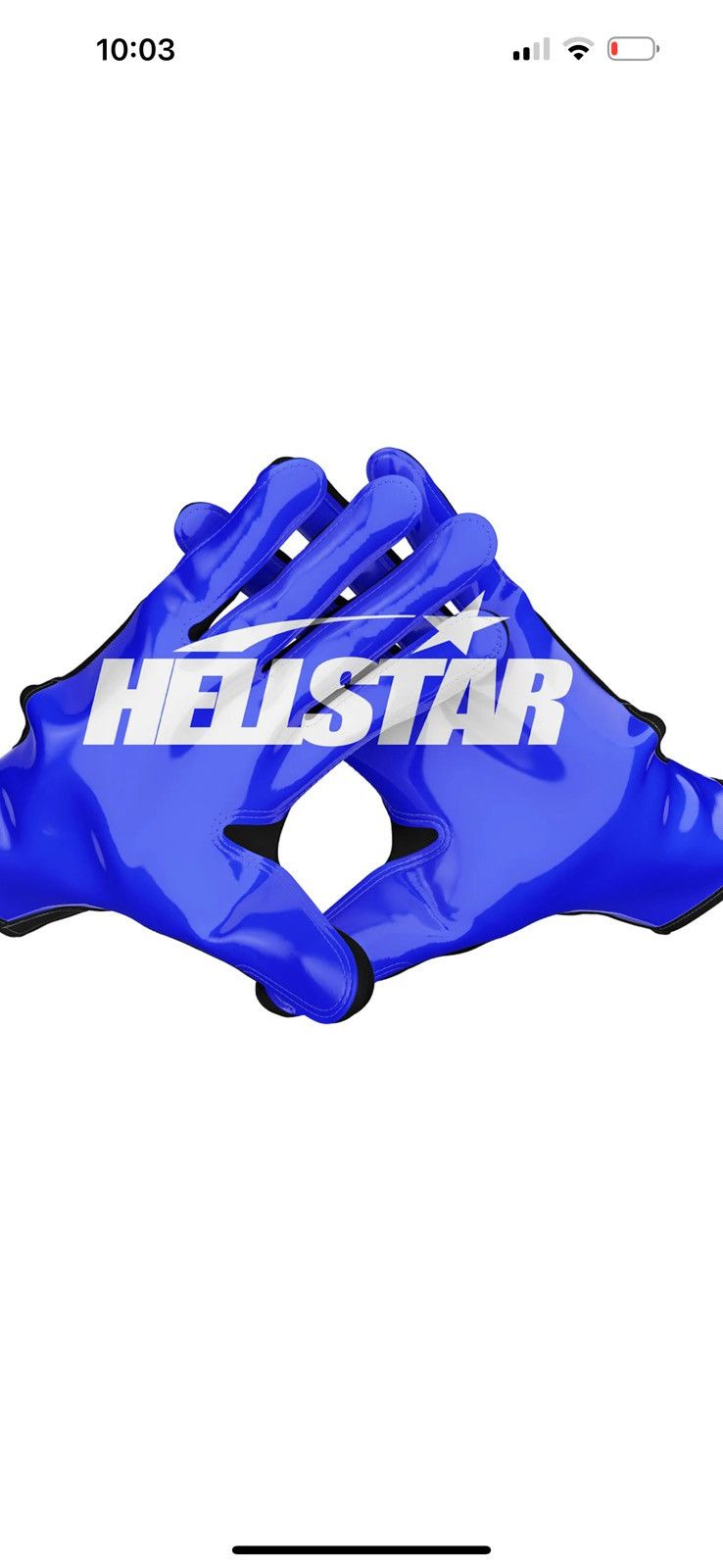 HELLSTAR Hell Star Logo blue gloves | Grailed