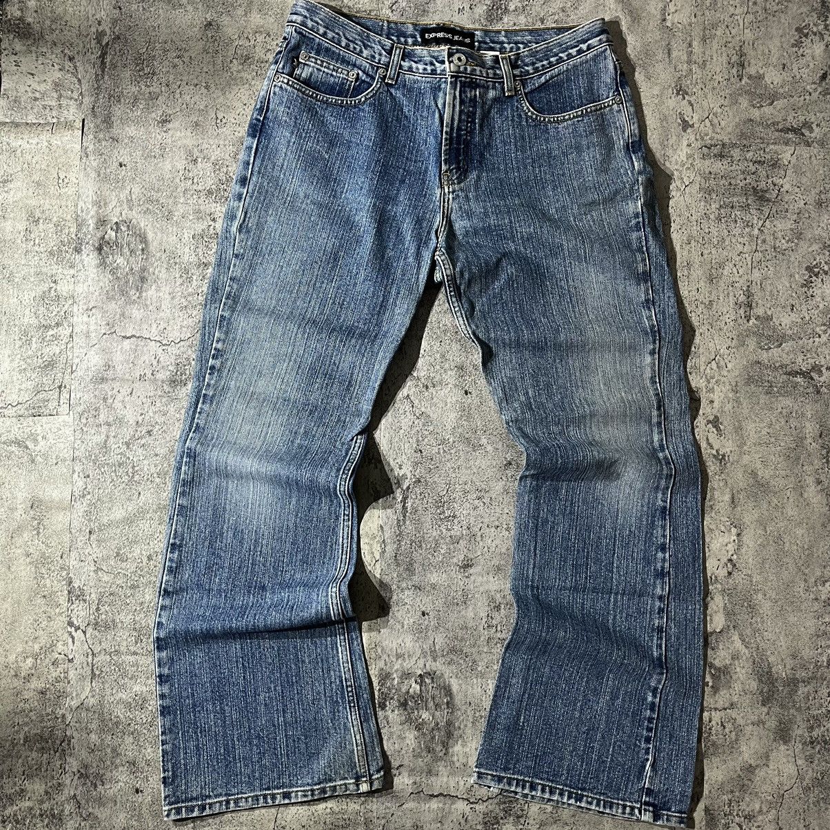 Vintage Crazy Vintage Faded Flared Jeans Wide Leg Rave JNCO Style | Grailed