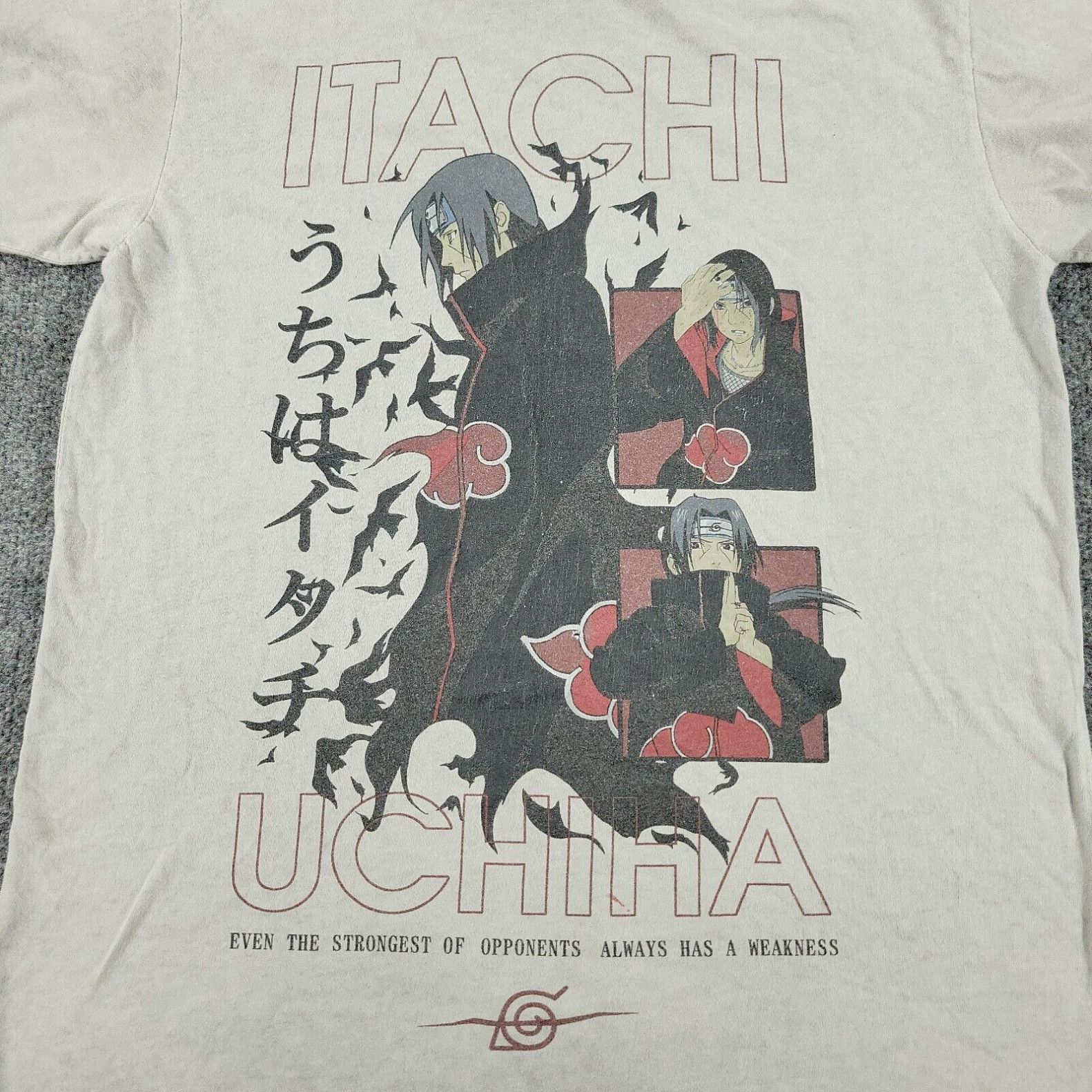 Vintage Naruto Shippuden Collection Shirt Men's Medium Gray Itachi ...