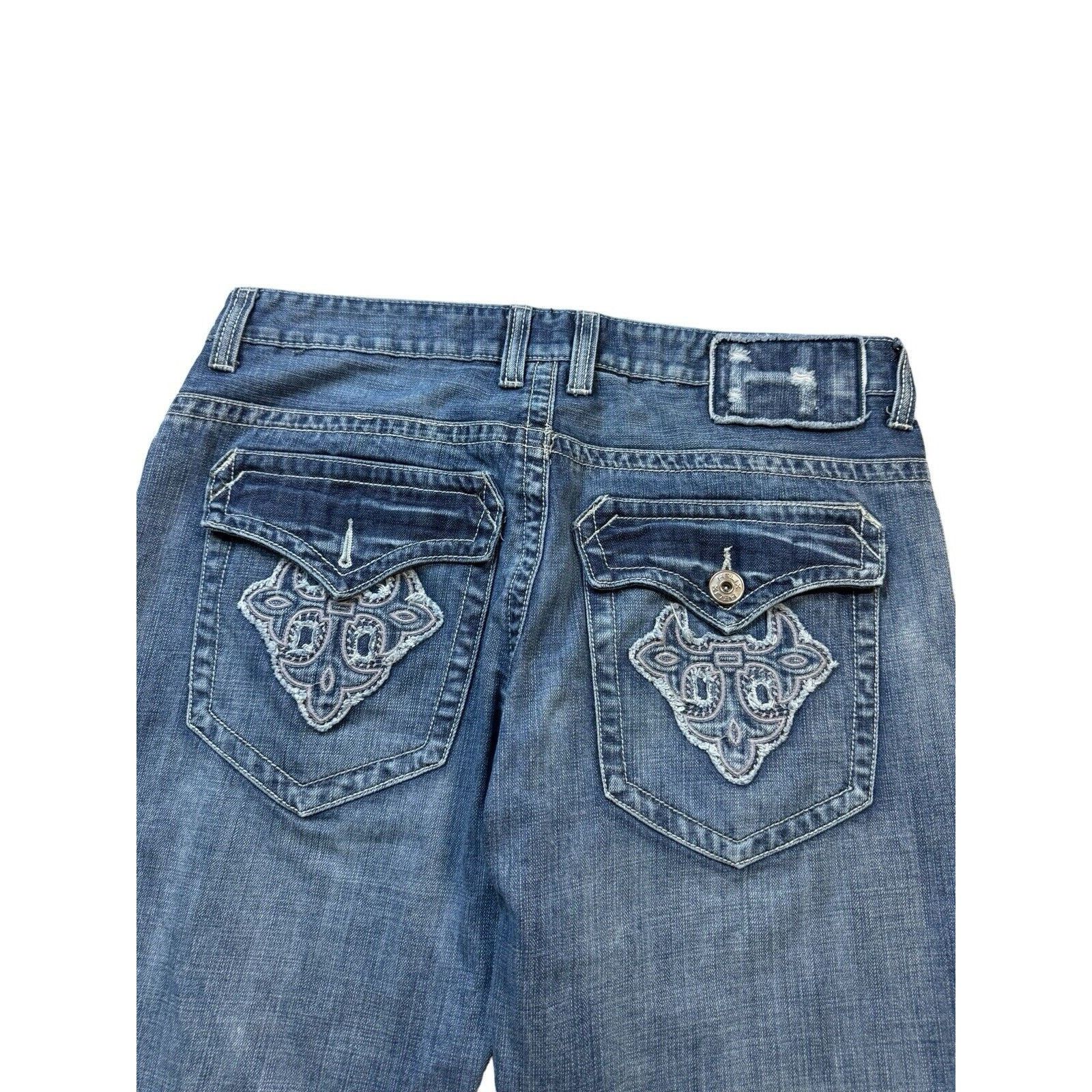 Helix Vintage Helix Jeans Mens 36x32 Crosses Bootcut Baggy Grunge | Grailed