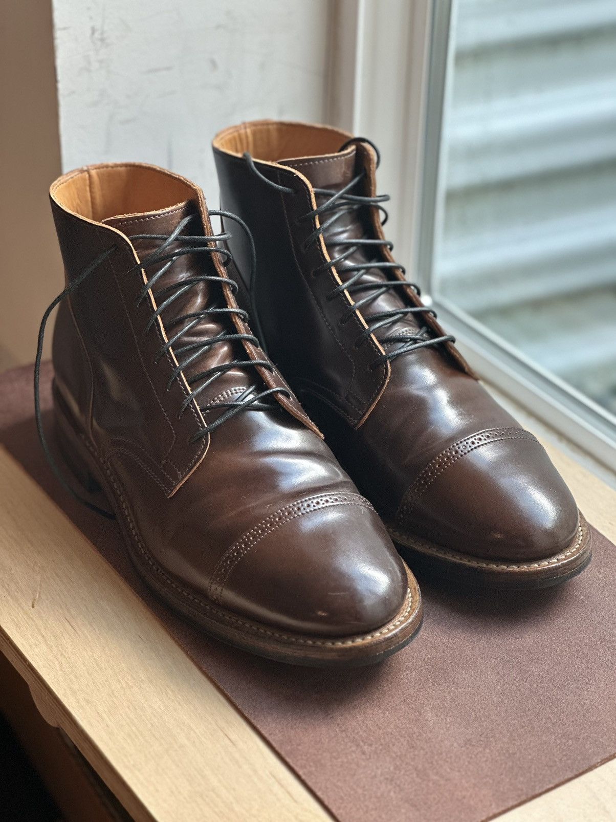 Viberg Viberg Mocha Shell Cordovan Service Boot size 10 horween | Grailed
