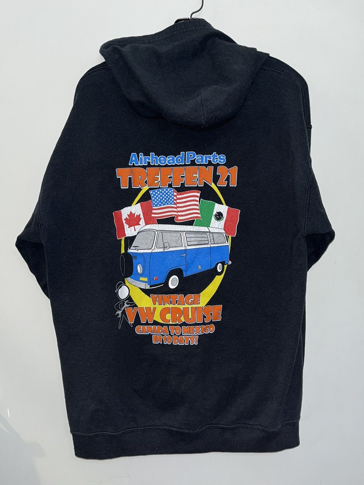 Vintage Crazy Vintage Y2K Baggy Skater Cyber Hippie VW Van Hoodie | Grailed