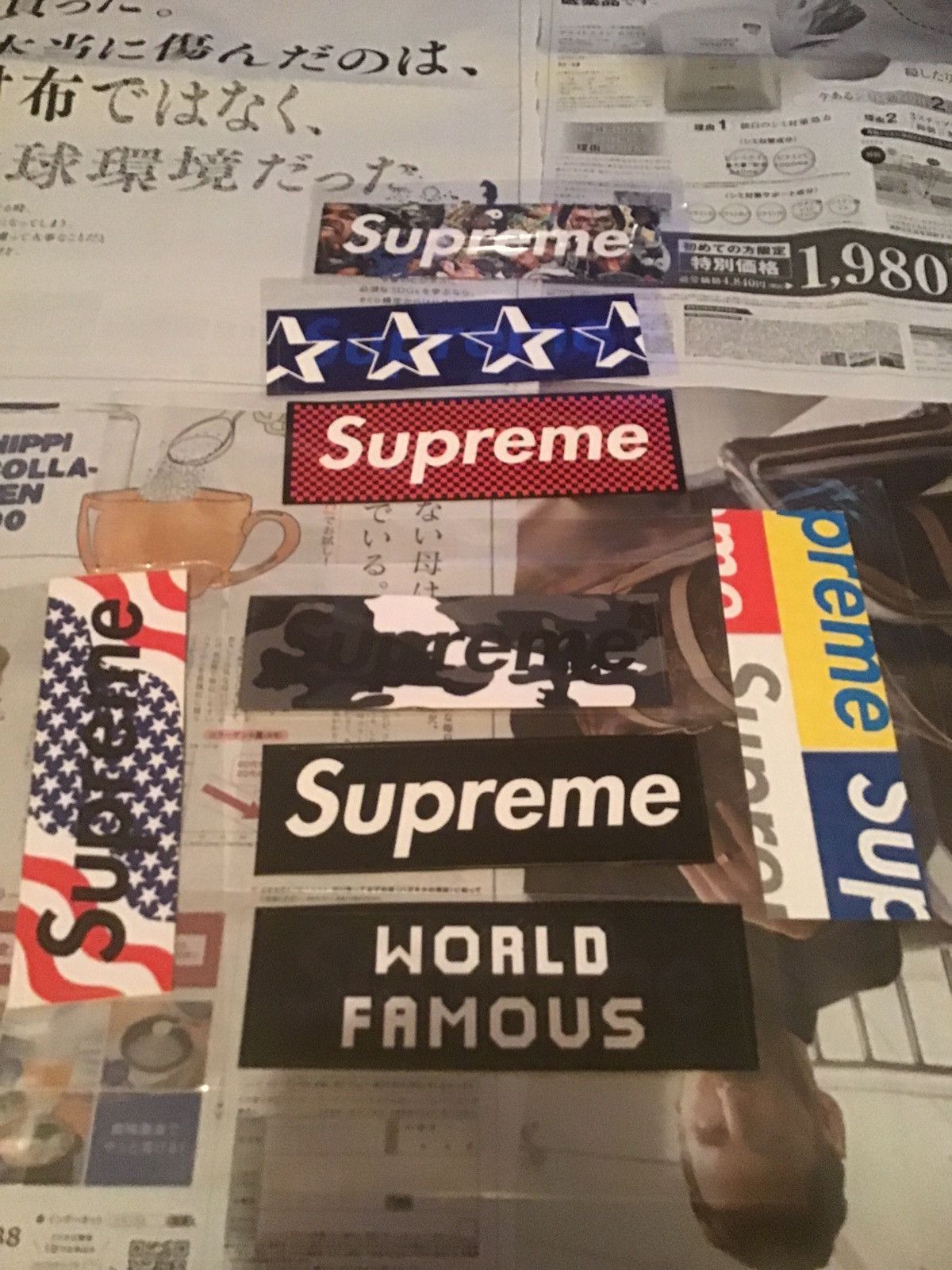 Supreme supreme sticker LOT from Japanese magazines | Grailed