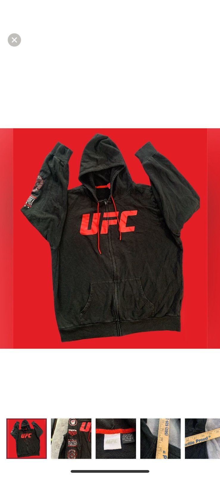 Ufc Limited Edition UFC Zip Up Hoodie | Grailed