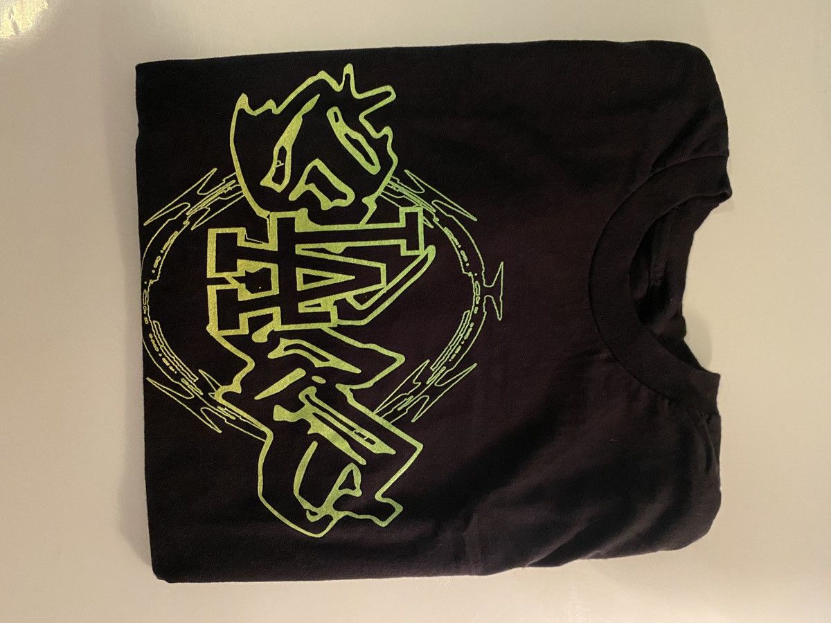 Drain Gang × Sad Boys Sbe Merch Bladee-Green Razor Tee | Grailed