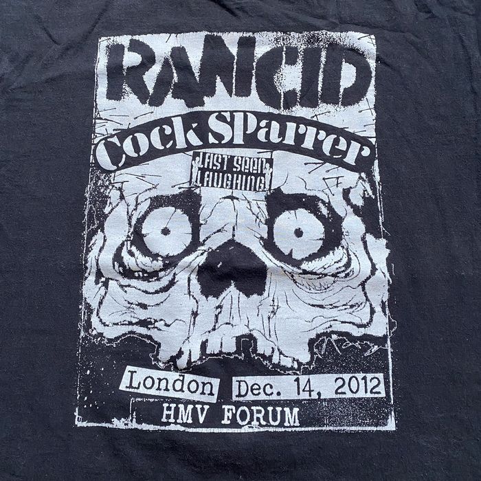 Vintage Vintage Rancid Punk Rock Band Skull Tour T Shirt Grailed