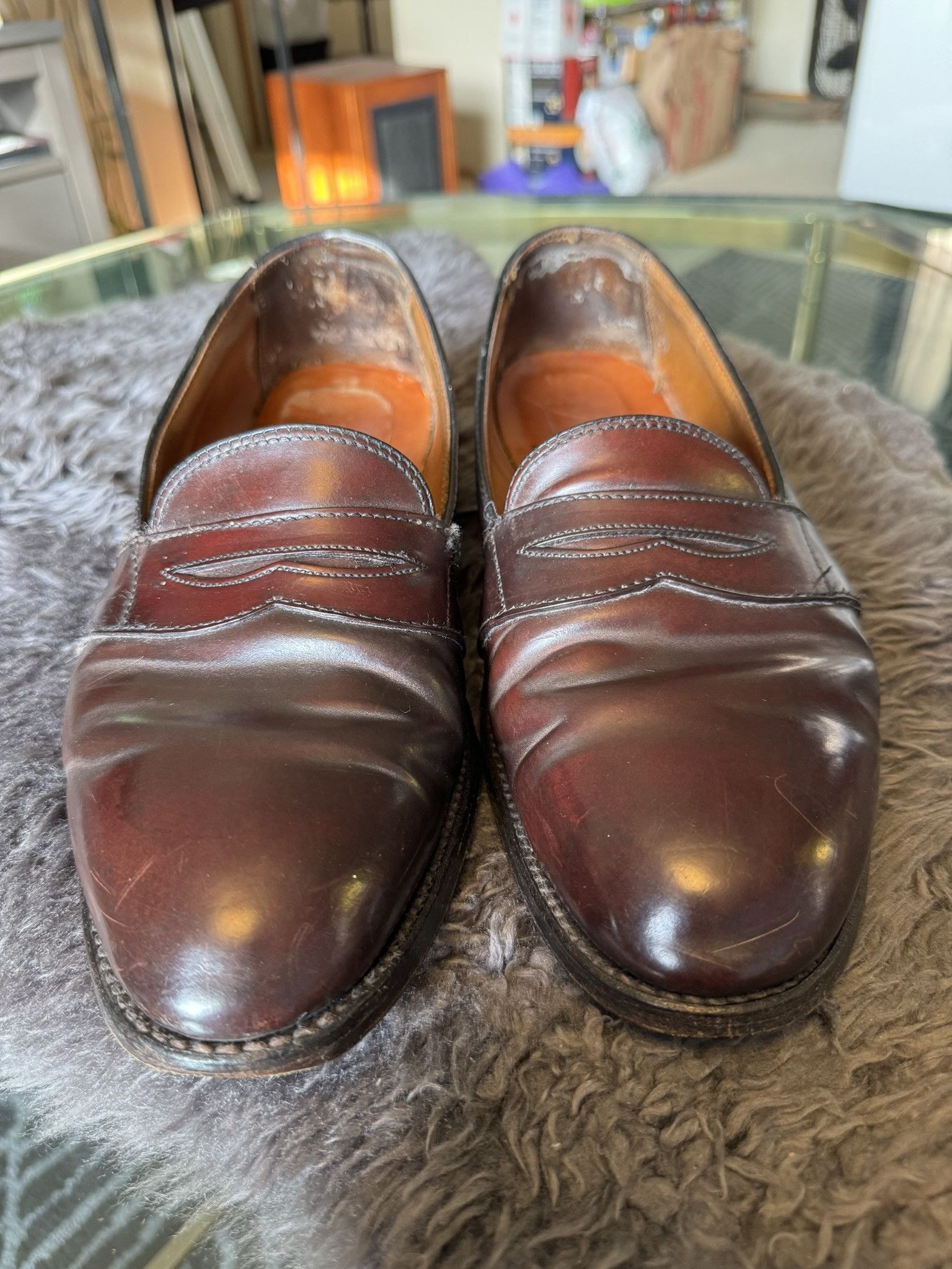 Alden Alden Shell Cordovan Loafers | Grailed