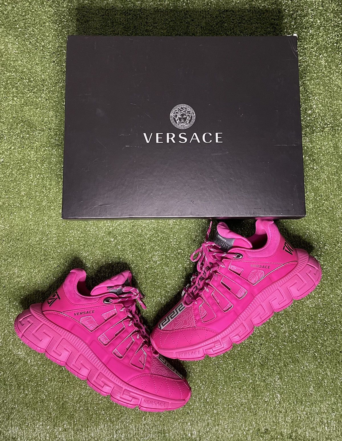 Versace Versace Trigreca ‘Fuchisa Black’ | Grailed