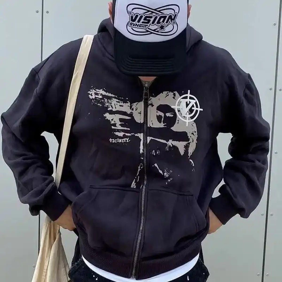 Streetwear Punk Y2K Target Practice Hoodie | Grailed