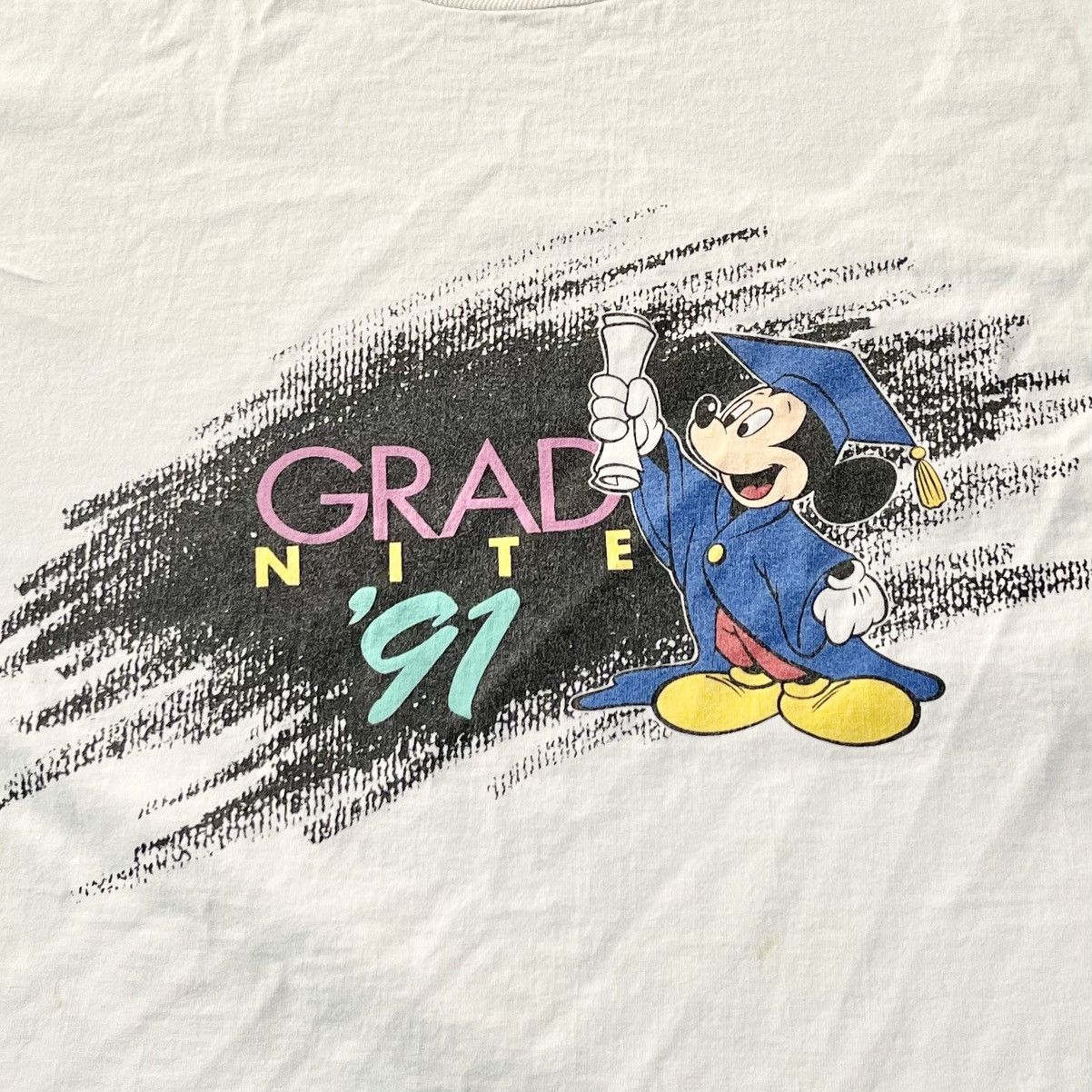 Vintage VINTAGE 1991 DISNEY MICKEY GRAD NIGHT TEE! | Grailed