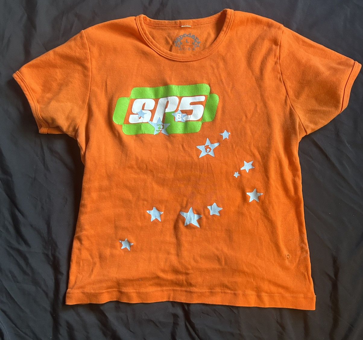 Sp5der Sp5der SP5 Baby Tee Orange - FW23 | Grailed