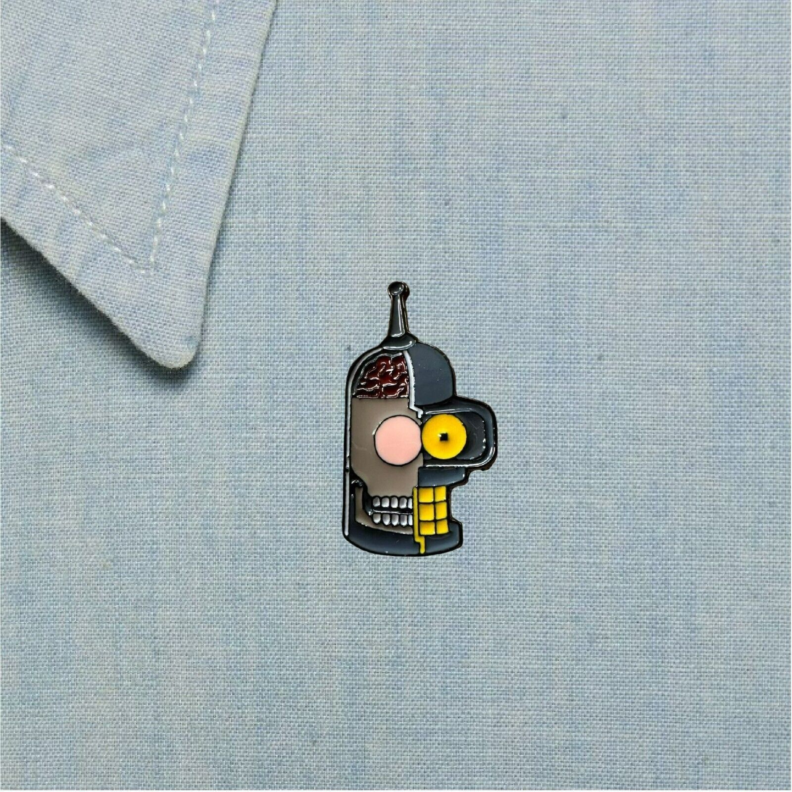 Other ⭐Futurama Bender Half Anatomy Skeleton Brain Cool Cute Head | Grailed