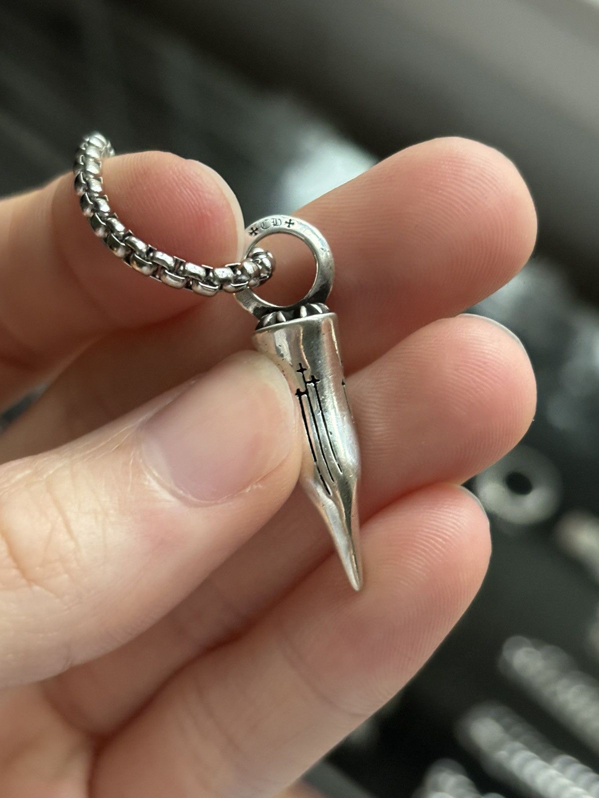 Chrome Hearts CORNICELLO TOOTH HORN PENDANT CHAIN | Grailed