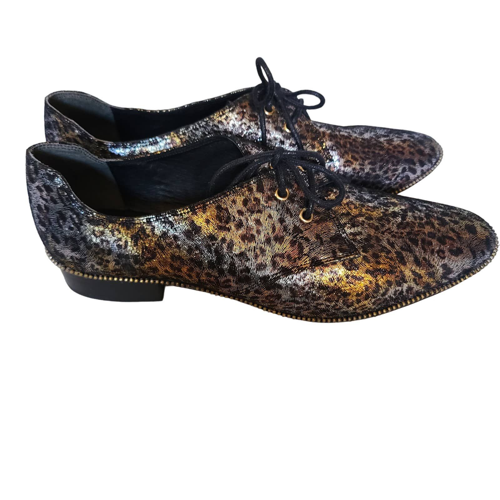 Adrianna Papell Adrianna Papell Metallic Animal Print Paxton Oxford ...