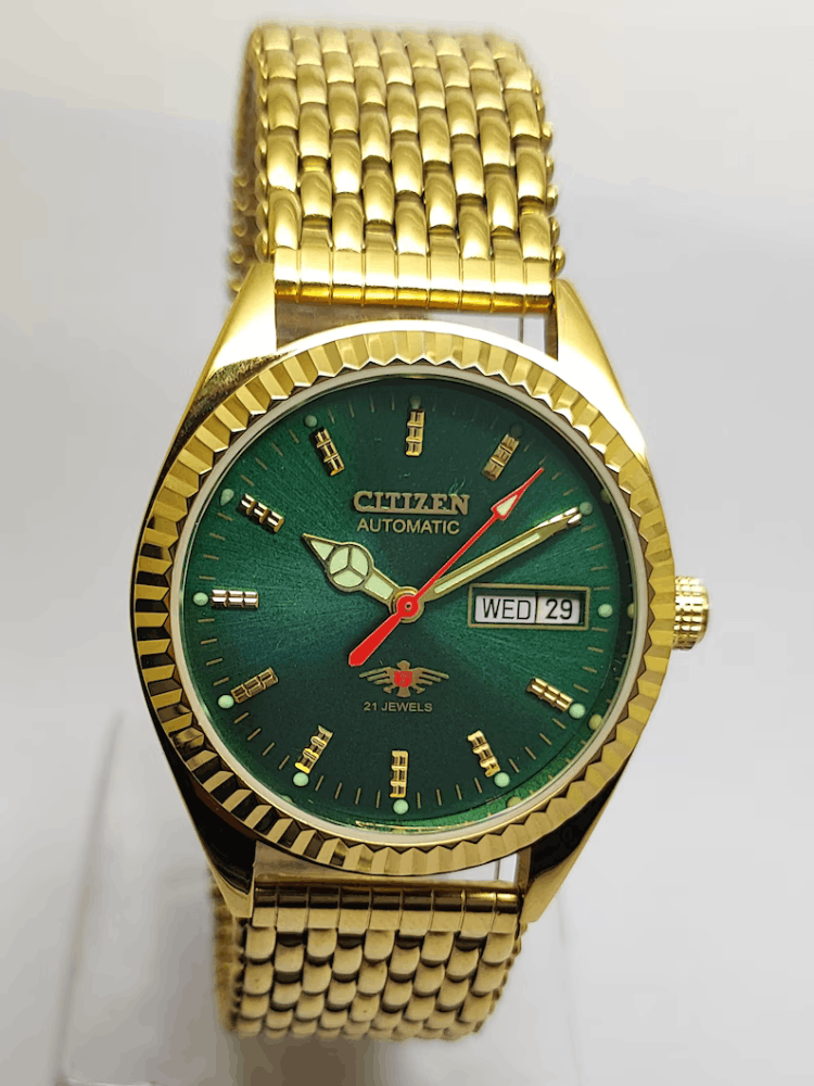 Citizen Citizen Automatic Men's Wrist Watch Green Dial Beautiful | Grailed