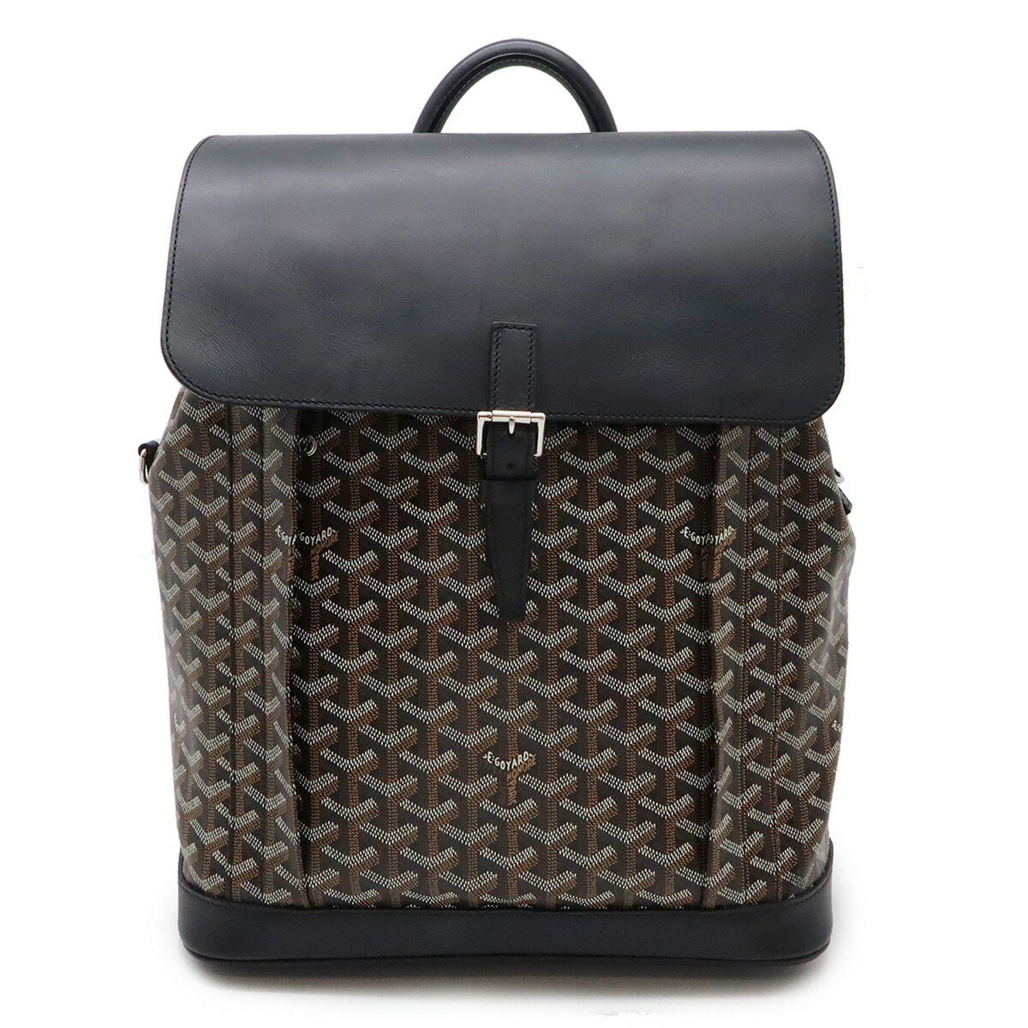 Goyard GOYARD Alpin Backpack MM Rucksack Daypack PVC Leather Black ...