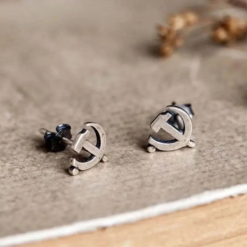 Vintage Sickle Hammer Earrings | Grailed