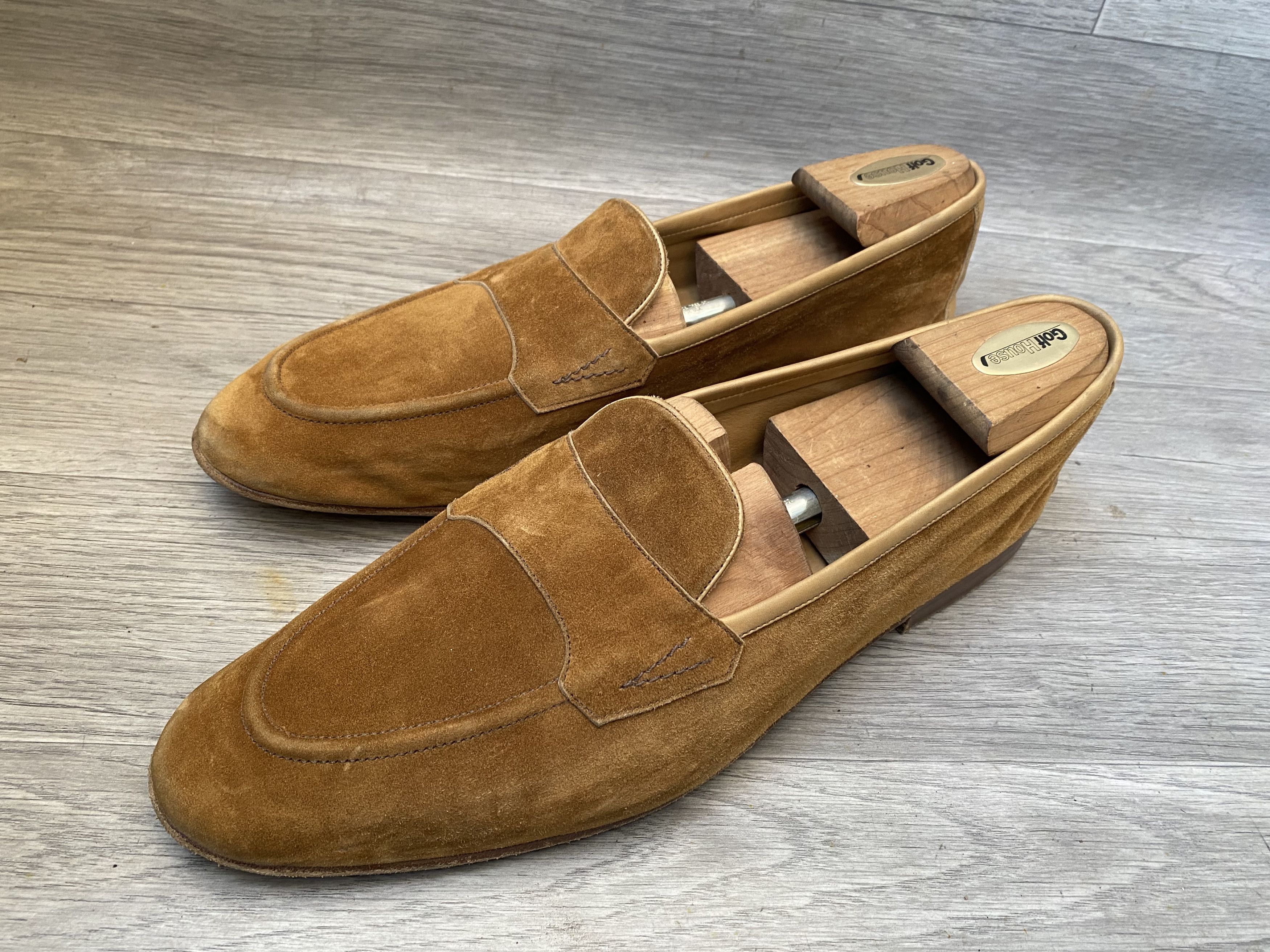 Edward Green Edward green tan penny loafers sz 11 | Grailed