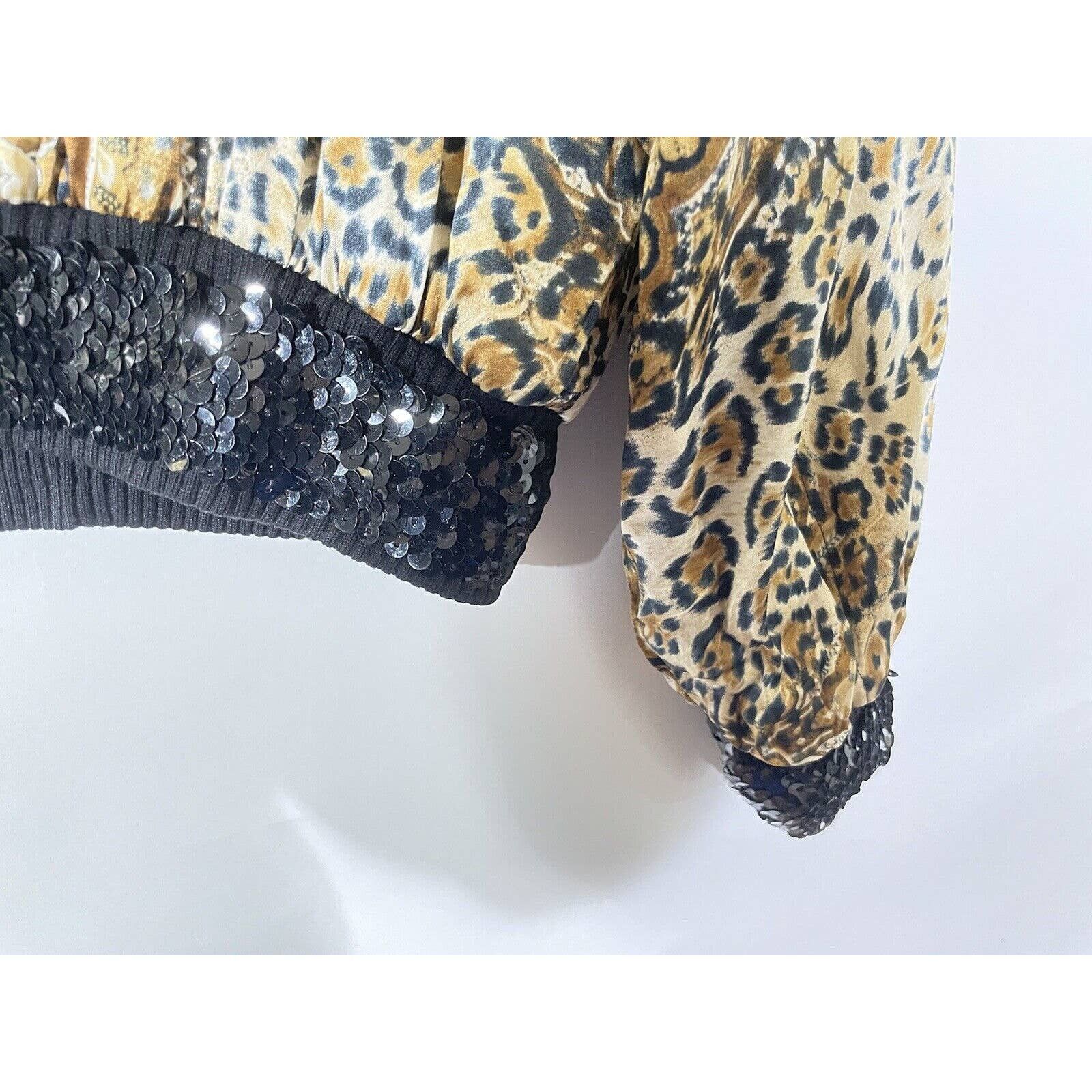 Vintage Allison Taylor Silk Paisley Animal Bomber Jacket Sequin L | Grailed